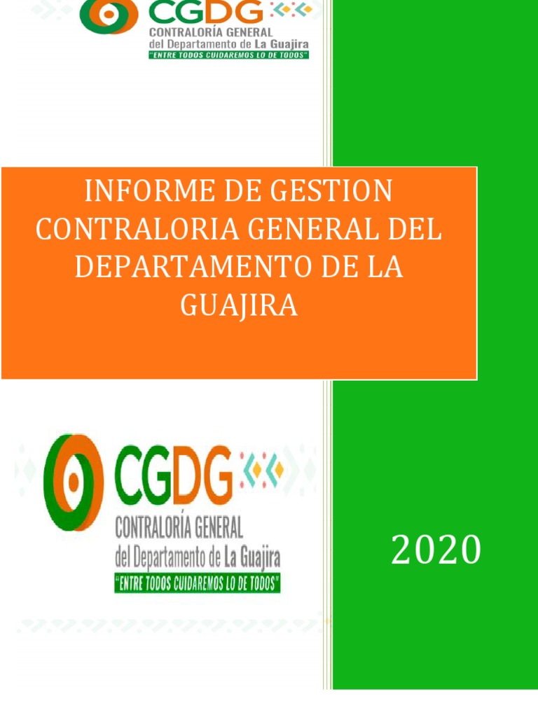 Informe de Gestion 2020 CGDG | PDF