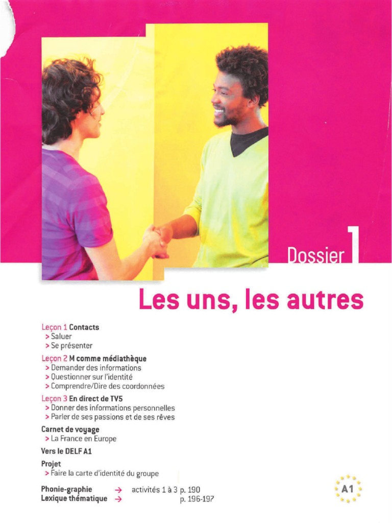 Alter Ego - Plus - A1 - DOSSIER 1 - LIVRE | PDF