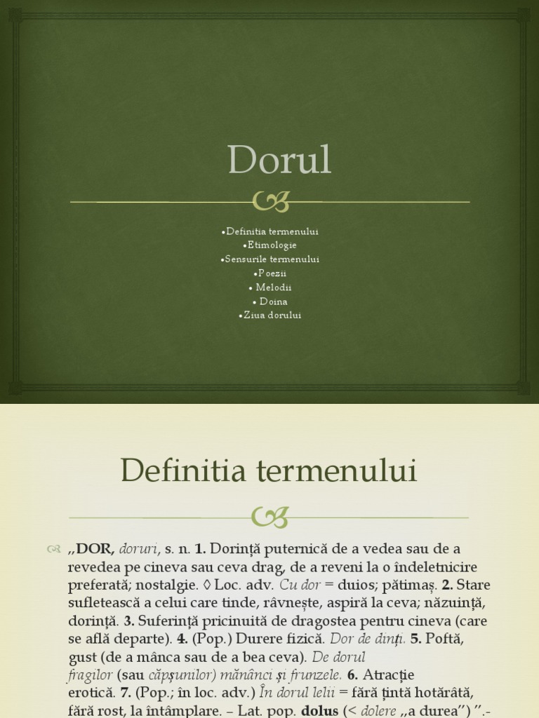Dorul | PDF