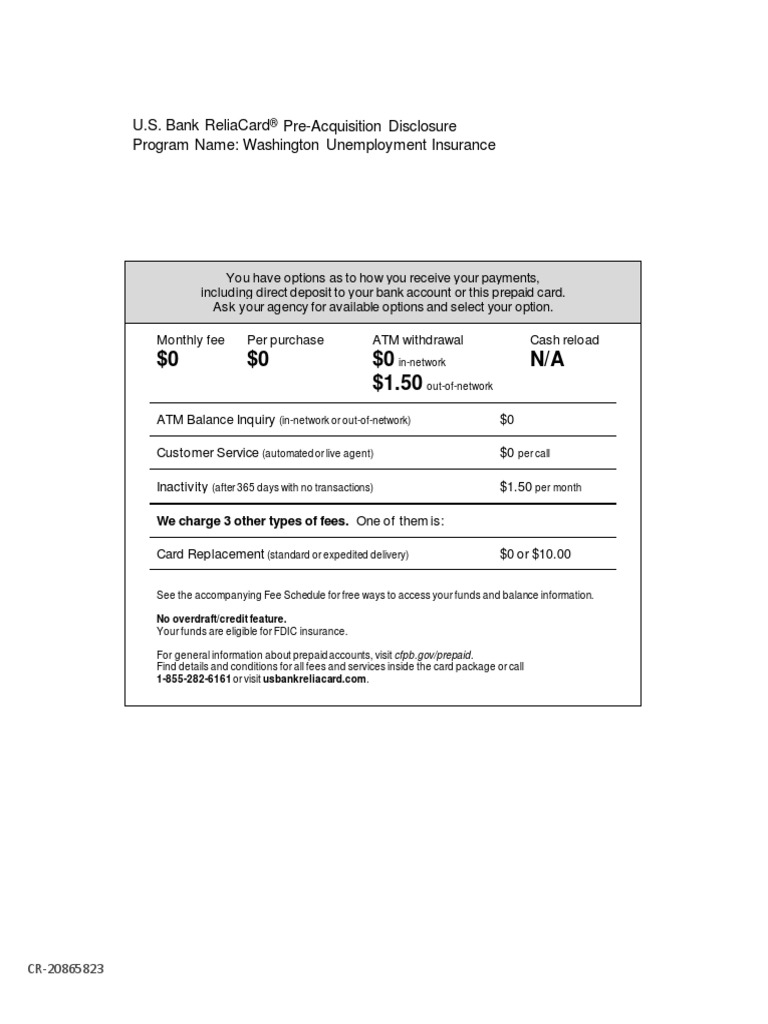 Debit Card Disclosures | PDF