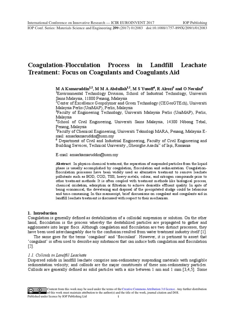 Focus On Cofloc | PDF | Physical Sciences | Physical Chemistry