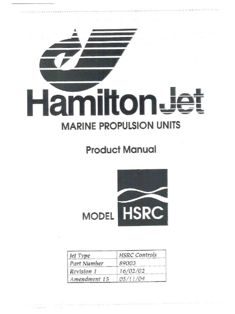 Hamilton Water Jets | PDF