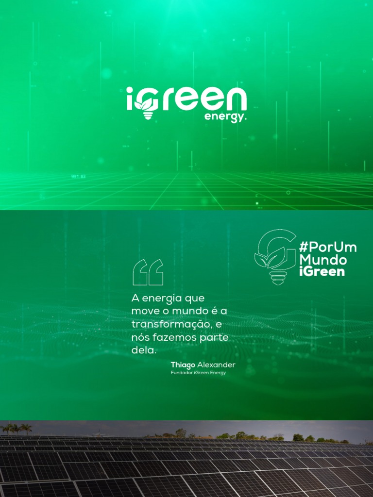 Apresentação Institucional Igreen 26-01-2023 | PDF | Negócios ...