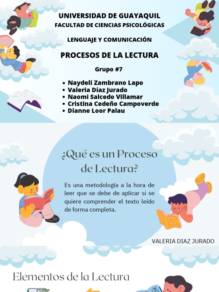 Procesos de la Lectura-Exposición GRUPO 7 | PDF