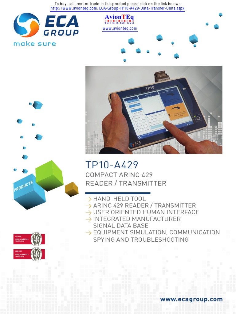 ECA Group TP10 A429 Specification Sheet | PDF