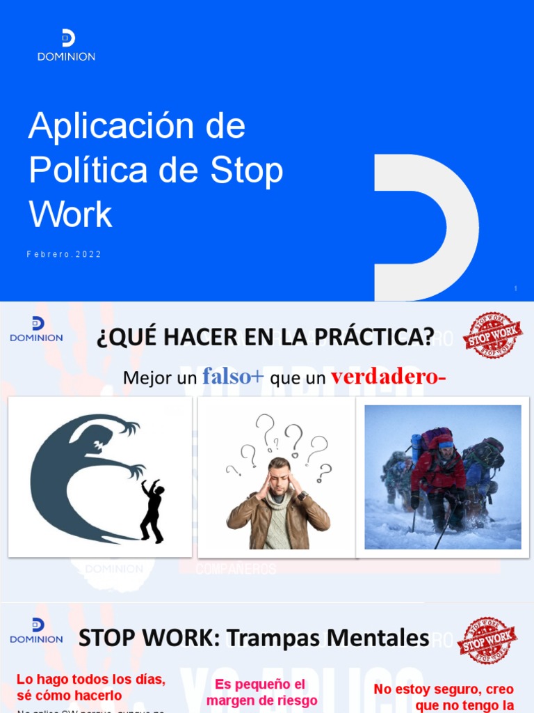 Política de Stop Work | PDF