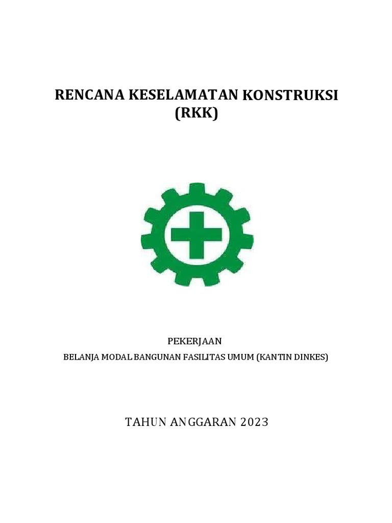 Rencana Keselamatan Konstruksi 2023 | PDF