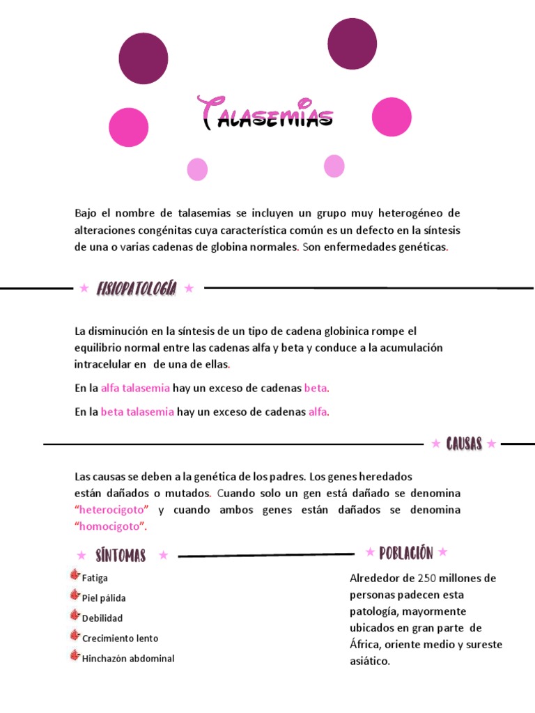 Talasemias | PDF | Causas de la muerte | Sangre