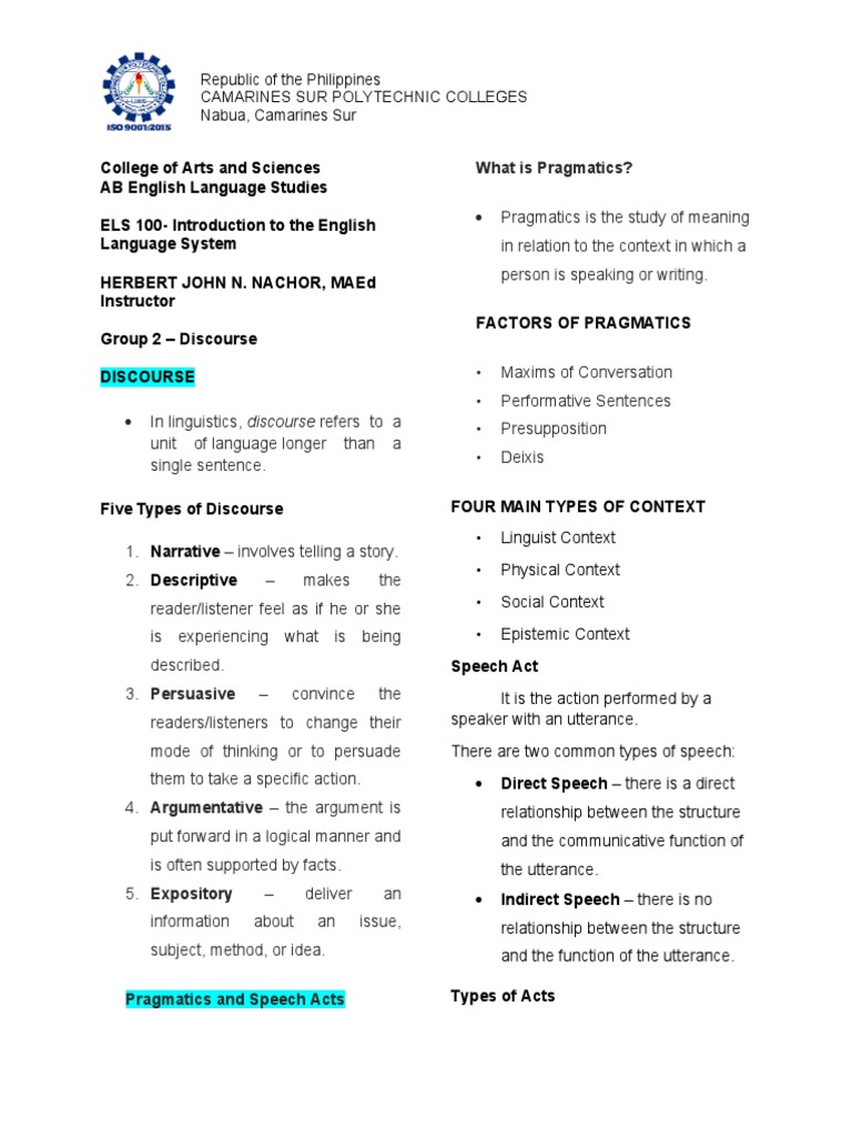 Hand Out | PDF | Linguistics | Human Communication