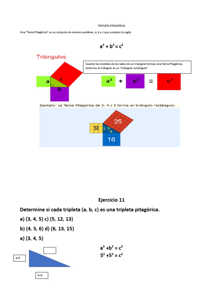 TRIPLETA PITAGÓRICA | PDF