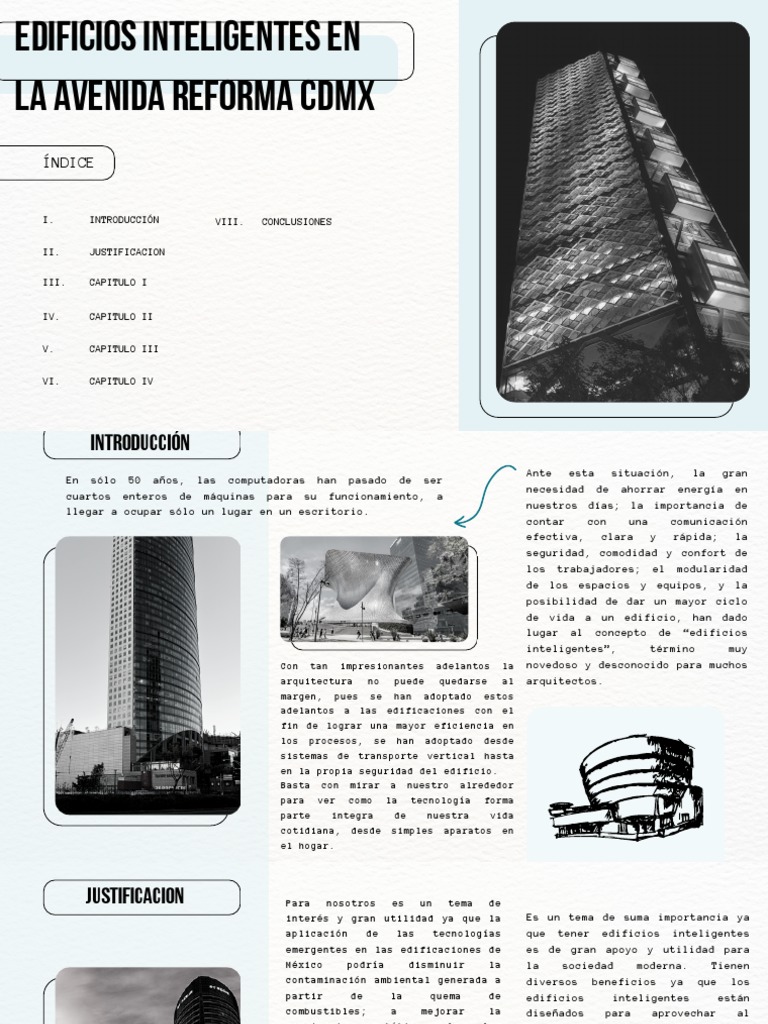 Edificios Inteligentes en CDMX: Innovación y Sostenibilidad | PDF