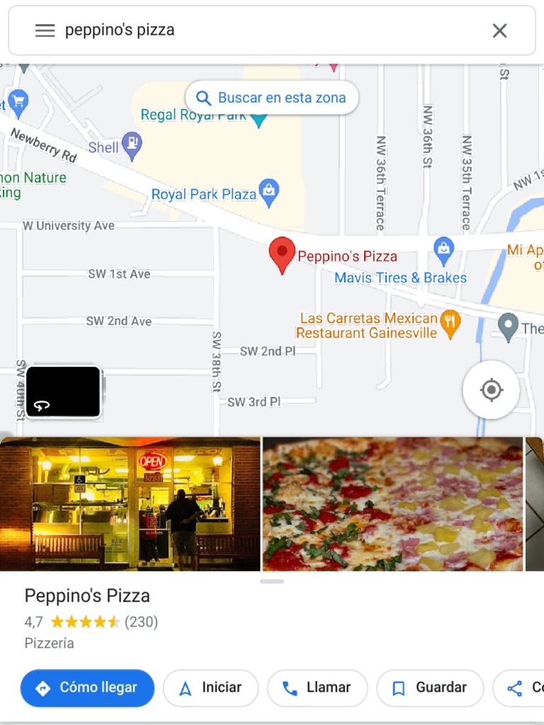 Peppino's Pizza Google Maps | PDF