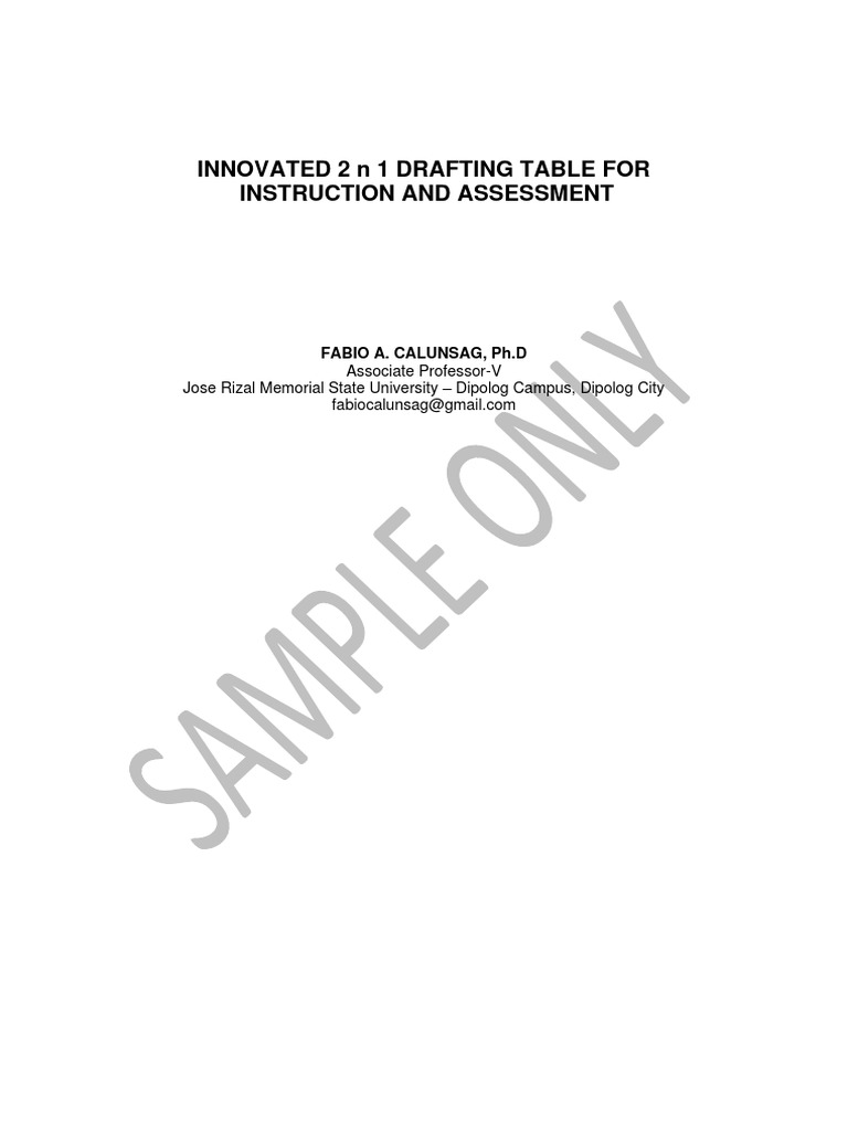 SAMPLE | PDF | Technical Drawing | Computer Aided Design