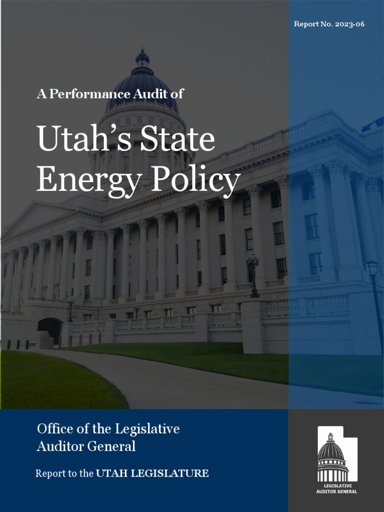 A Performance Audit of Utah's State Energy Policy (Report #2023-06) | PDF