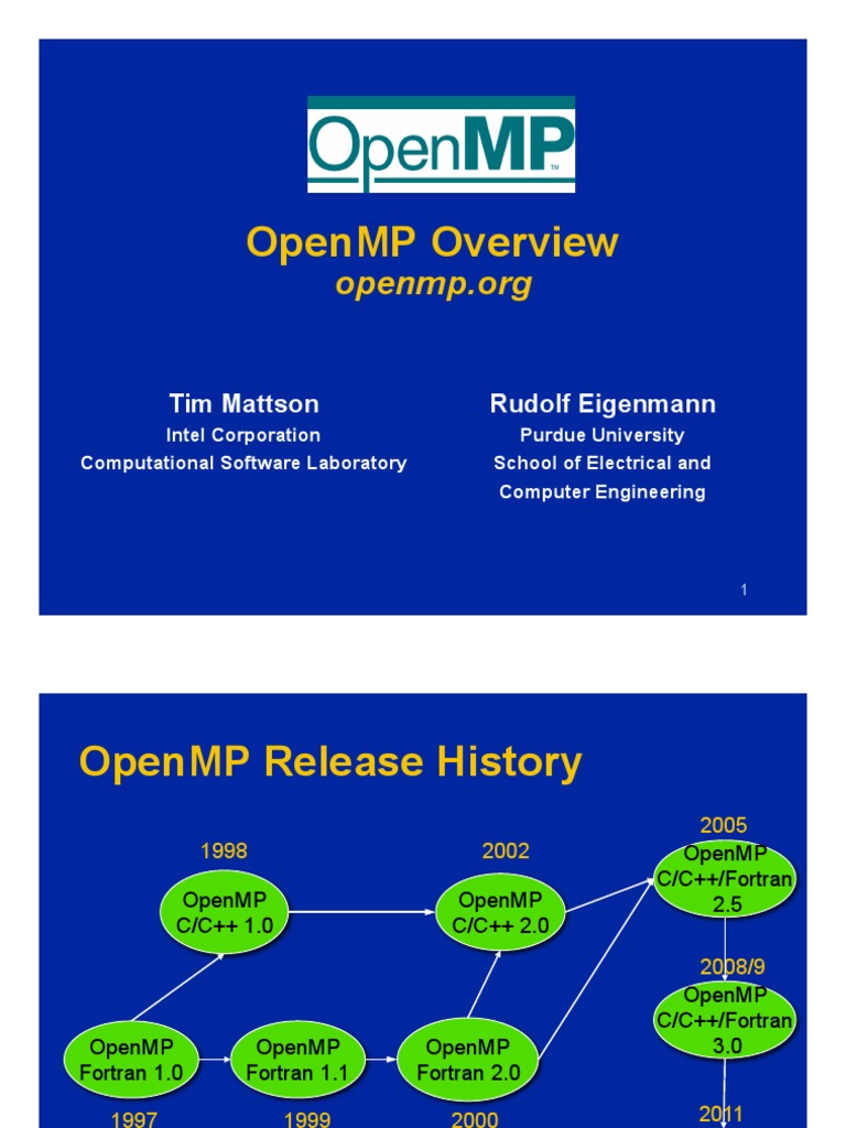 Openmp Overview Pdf Systems Engineering Parallel Computing