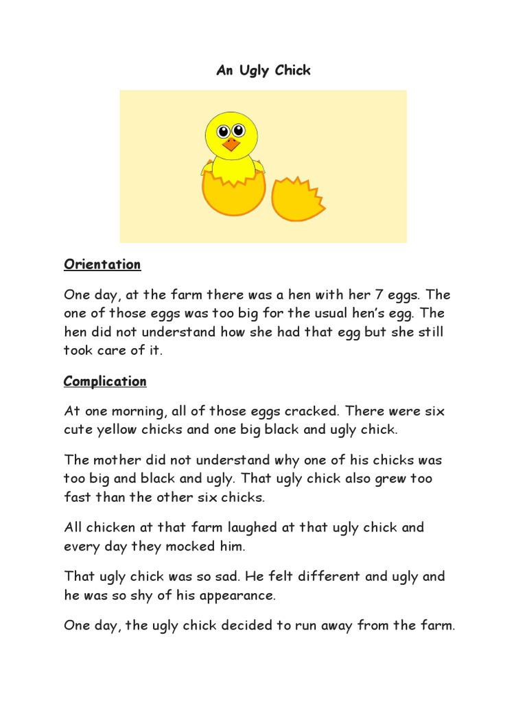 The Journey of an Ugly Chick | PDF | Mystery, Thriller & Crime Fiction