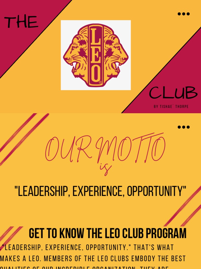 LEO CLUB Presentation | PDF