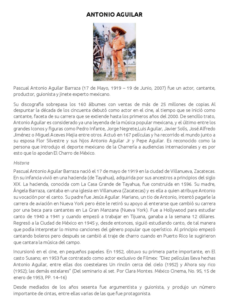 Biografias de Cantantes | PDF