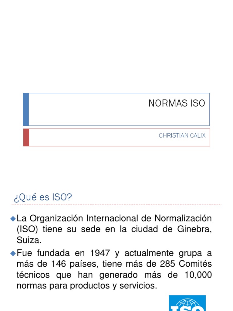 Normas ISO | PDF | Iso 9000 | Calidad (comercial)