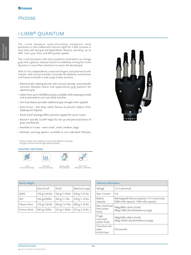 I-Limb Quantum Catalog En-Us Q4-22 | PDF