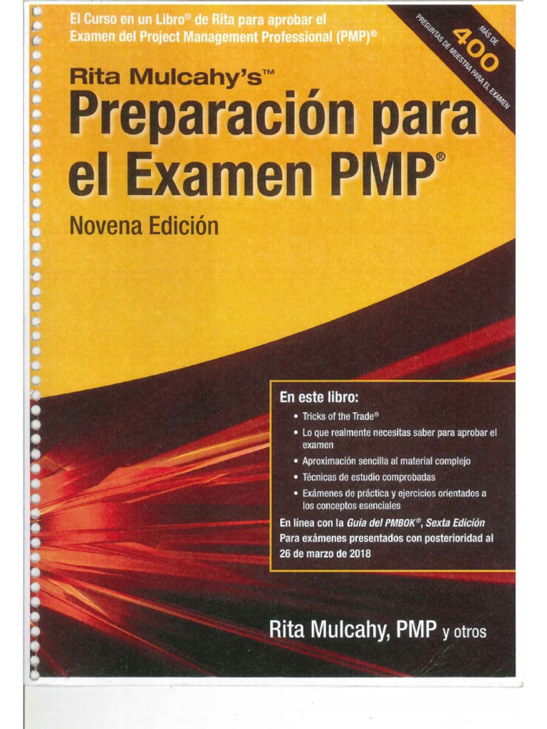 (Rita Mulcahy) Preparacion para Examen de Certificacion PMP | PDF