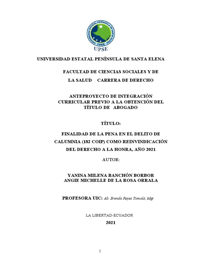 MODELO DE ANTEPROYECTO | PDF