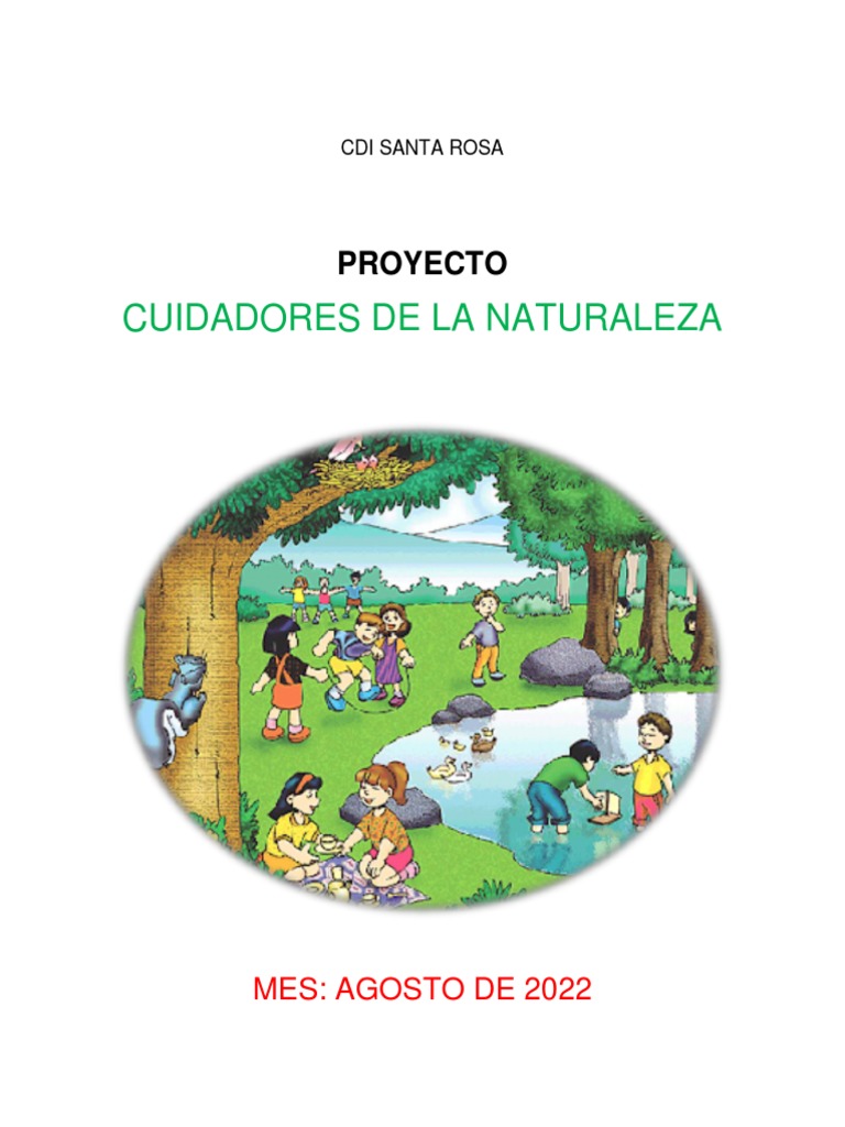 Proyecto de Aula Cuidadores de La Naturaleza-Agosto de 2022 Sol y Vida ...