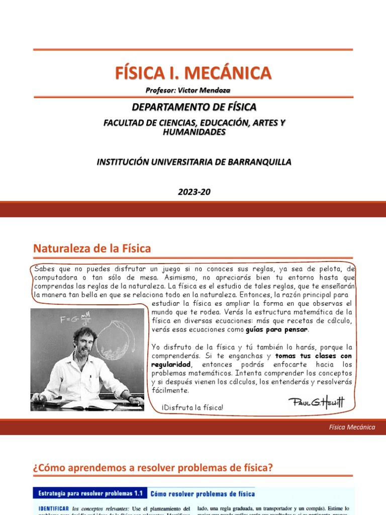 Física Mecánica para Estudiantes | PDF
