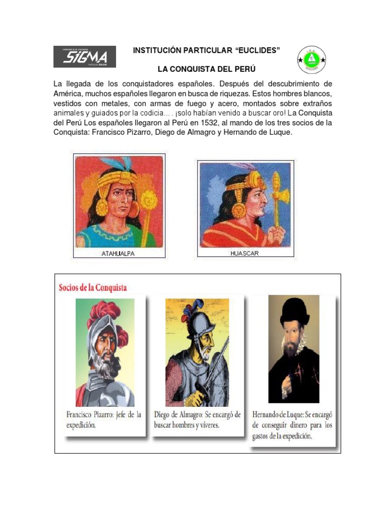 La Conquista Del Perú 3ro 1 | PDF