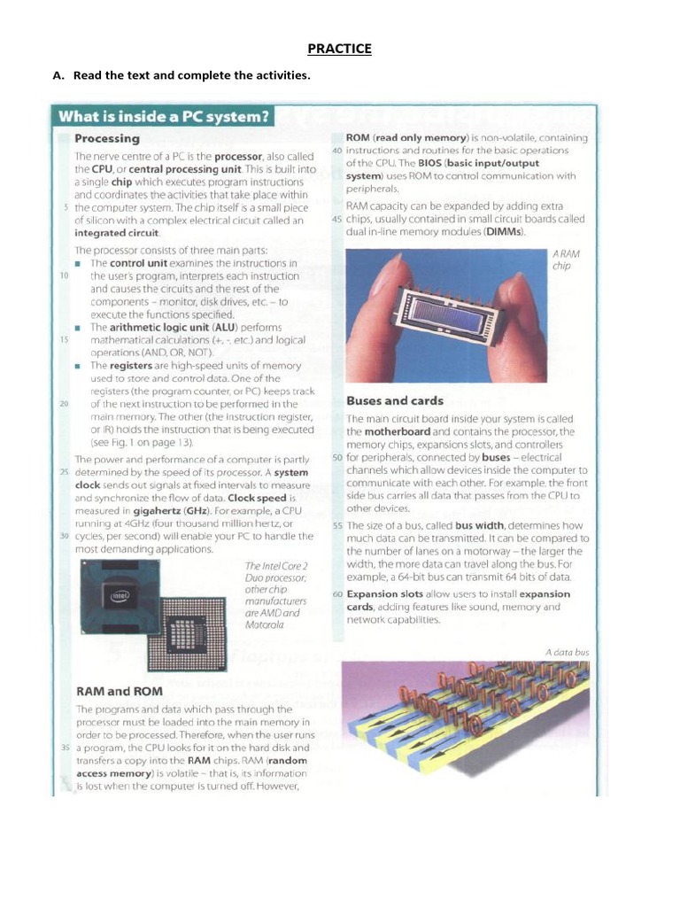 Relative Clauses Practice | PDF | Central Processing Unit | Random Access Memory