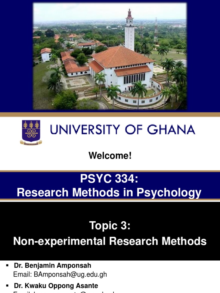 Lecture 3 - Non-Experimental Research Methods - 2021 | PDF ... Lecture 3 - Non-Experimental Research Methods - 2021 | PDF ...