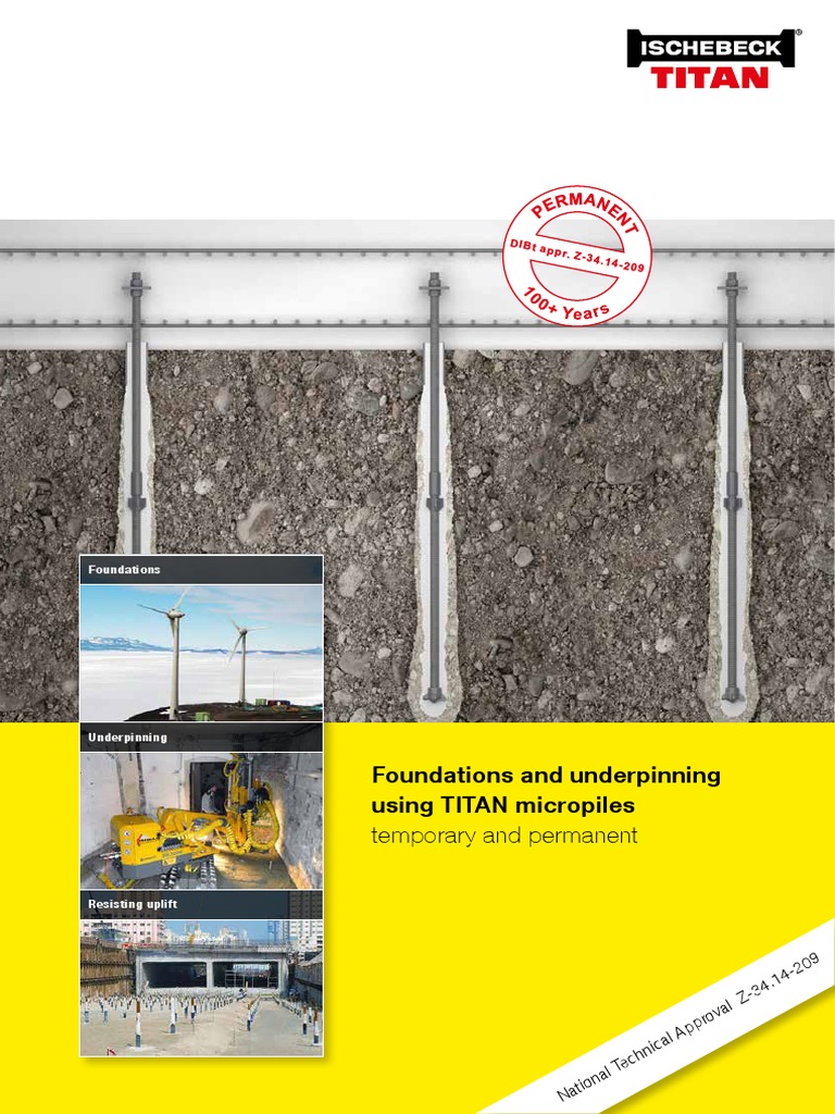 TITAN Micropiles for Foundations in UAE | PDF | Deep Foundation | Concrete