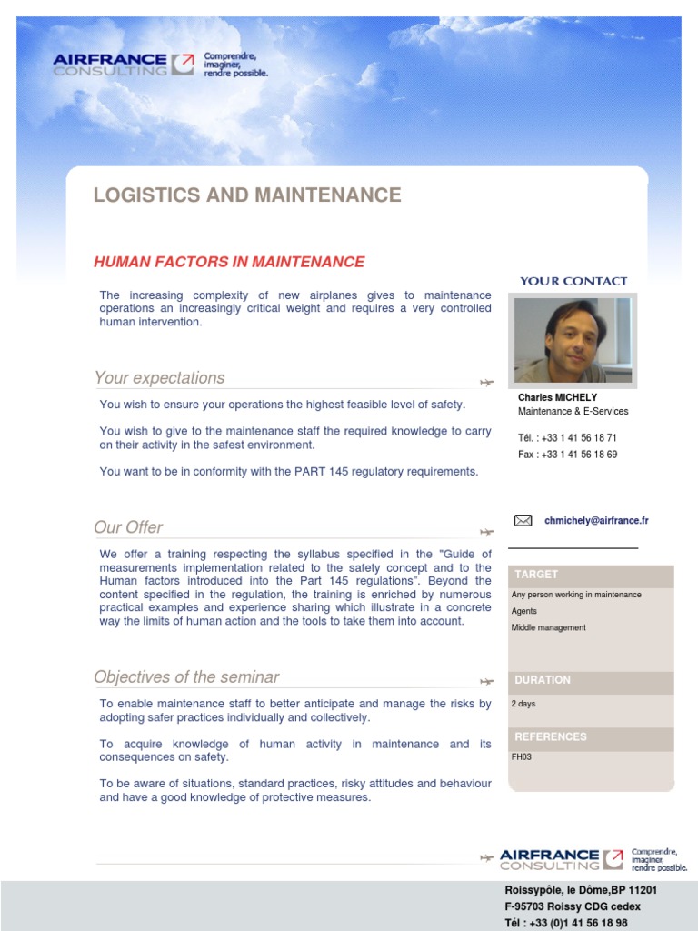 Human Factors Training for Maintenance | PDF