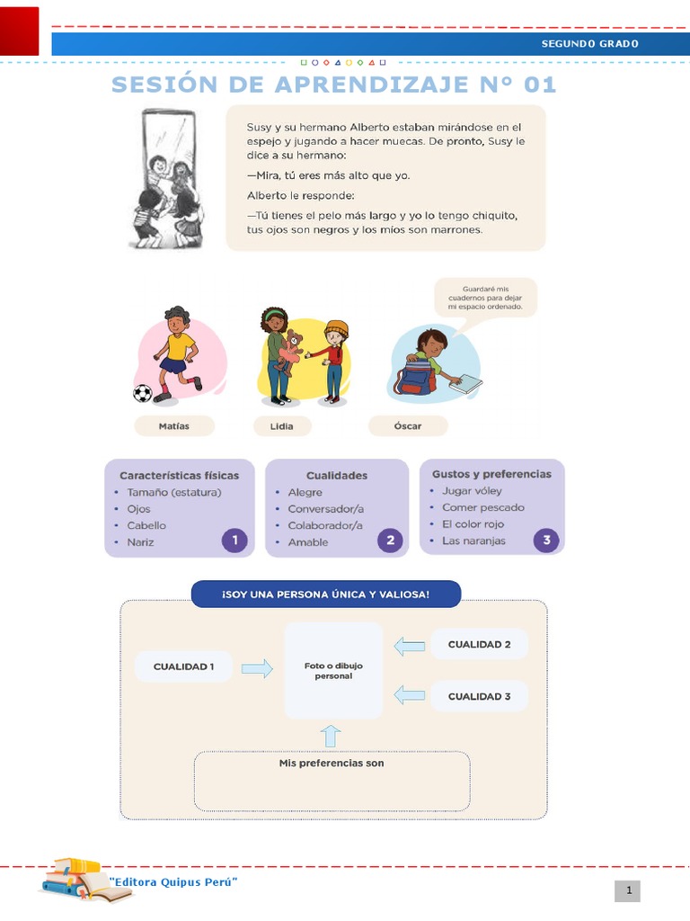 Parte 1 - Anexo Sesiones de Aprendizaje - Experiencia de Aprendizaje II - Editora Quipus Perú ...