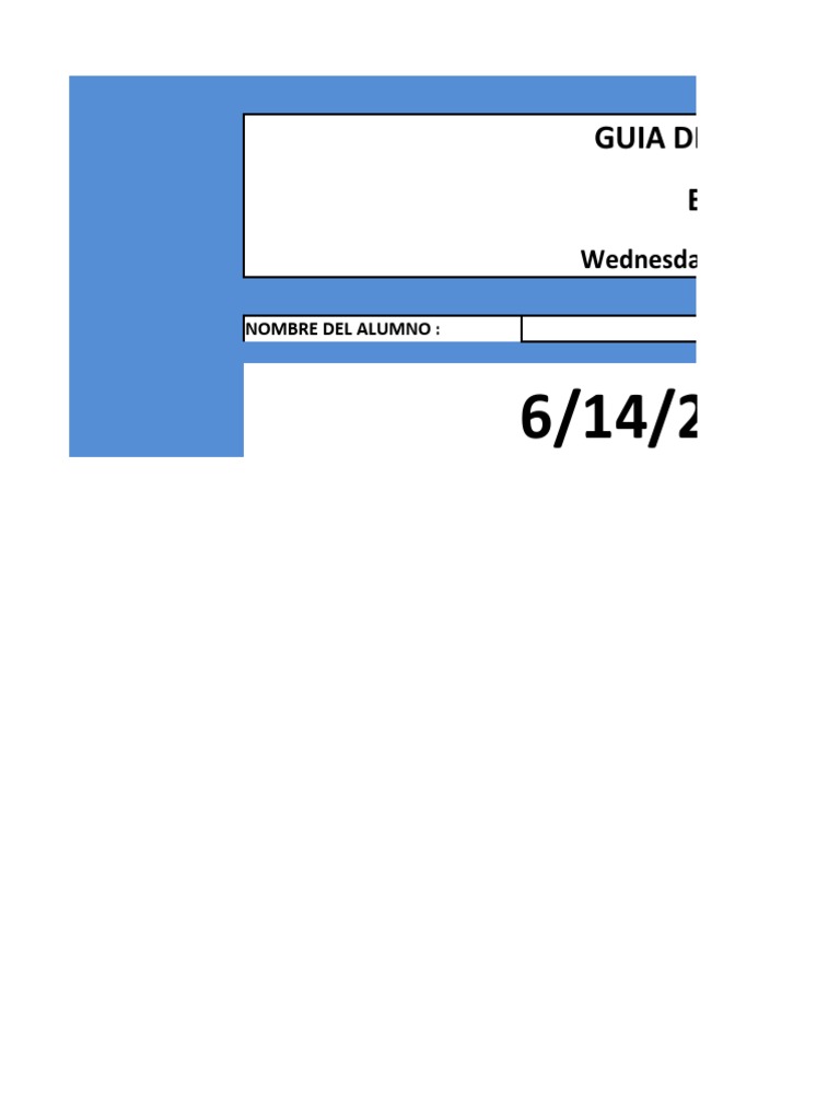 Ejercicios Excel 1 | PDF