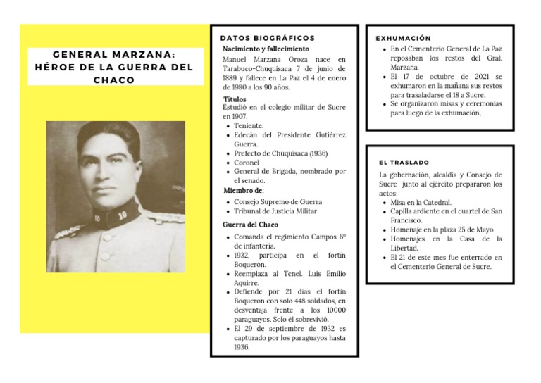 General Manuel Marzana | PDF | Conflictos | Militar