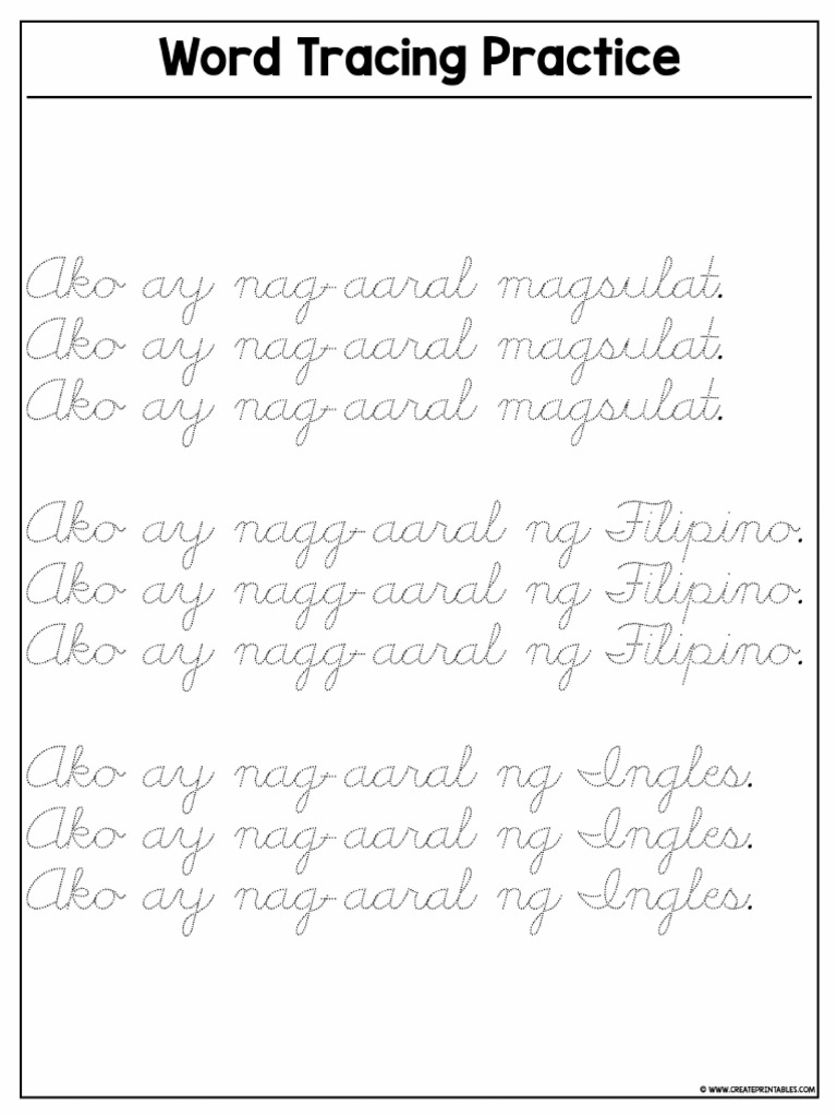 Cursive Filipino | PDF