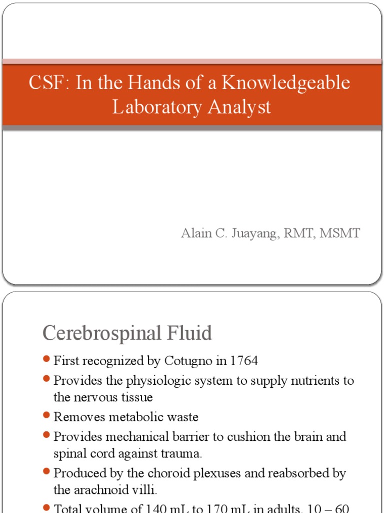 CSF Presentation | PDF