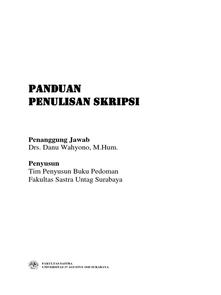 Buku Panduan Skripsi | PDF