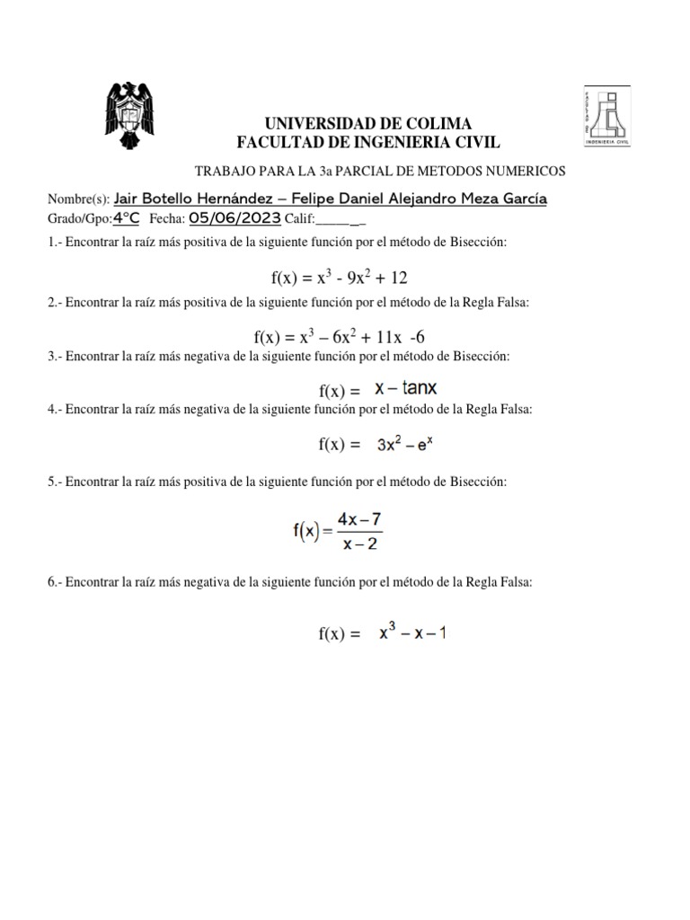 Trabajo 3a Parcial - Botello, Meza - 4°C | PDF