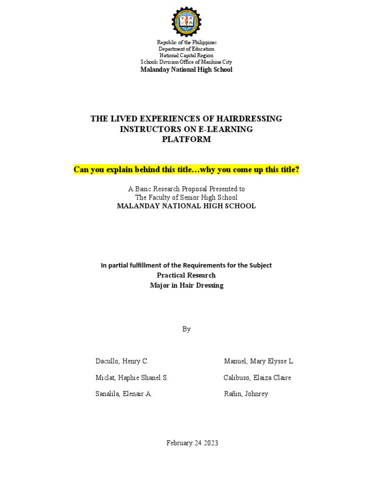 PR Chapter 1 | PDF | Qualitative Research | Educational Technology