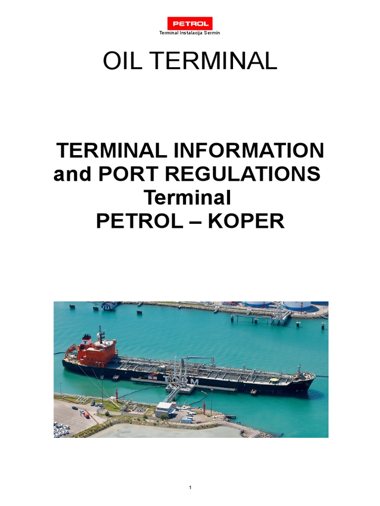 Oil Terminal Safety and Regulations Guide | PDF | Oil Tanker | Ships