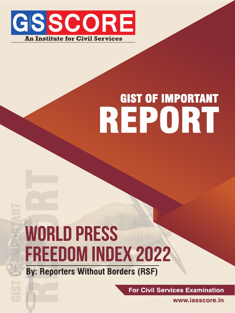 World Press Freedom Index (WPFI) 2022 | PDF