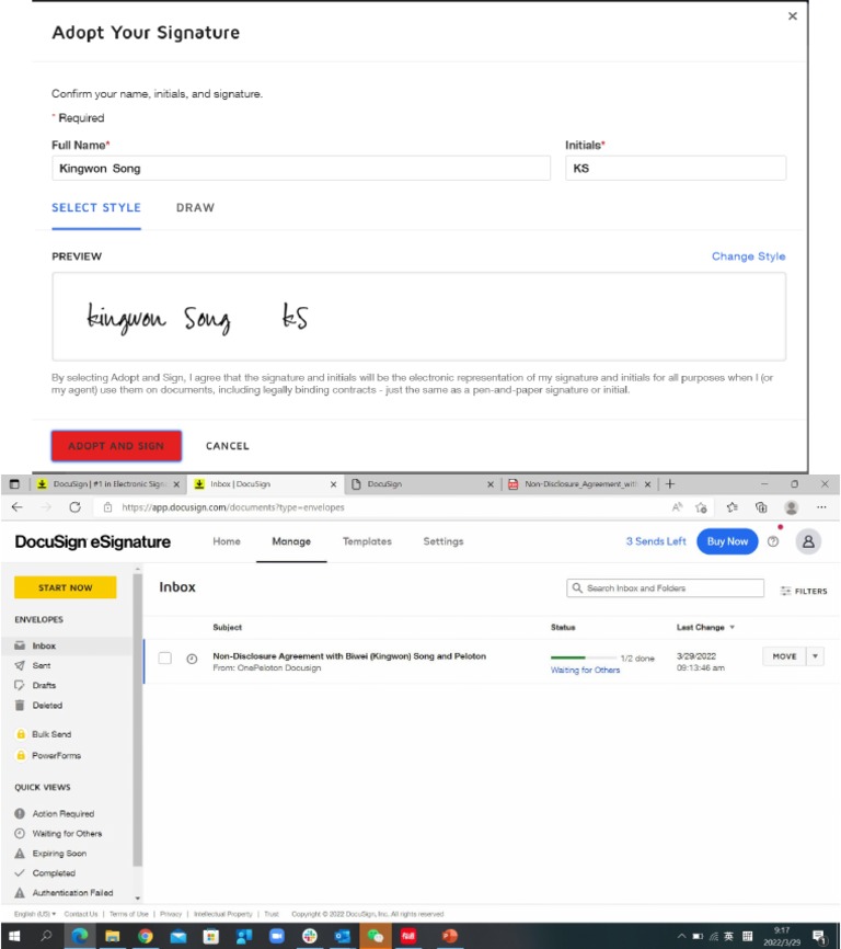 NDA Signature | PDF
