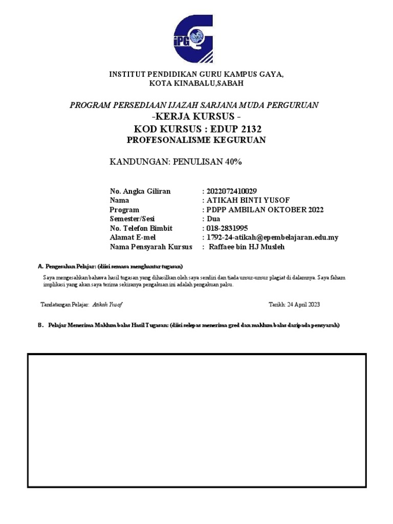 Penulisan Edup 2132 | PDF