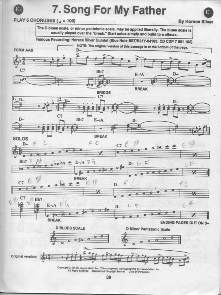 Song For My Father - Eb | PDF