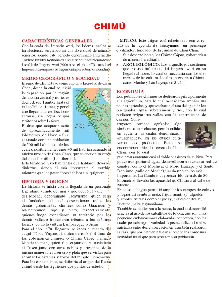 Cultura Chimú: Historia y Legado | PDF