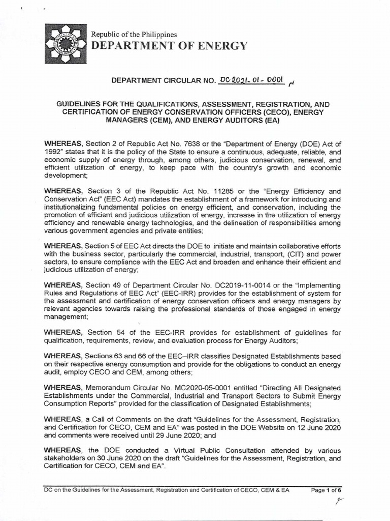 DOE dc2021-01-0001 | PDF