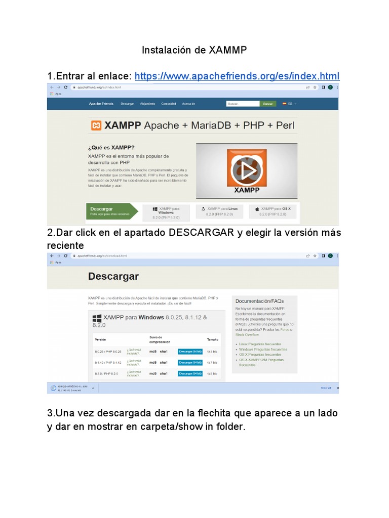 Guía de Instalación de XAMPP | PDF | Crecimiento personal y profesional
