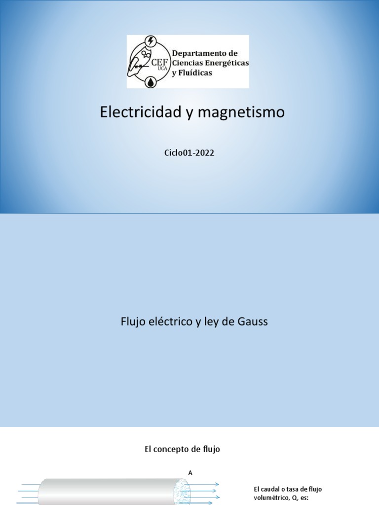 2.1 Flujo Eléctrico y Ley de Gauss | PDF